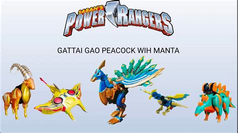 Gao Peacock With Gao Manta Power Rangers Wild Force Gao Rangers