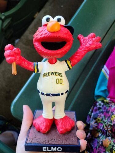 Sesame Street Elmo Bobblehead Milwaukee Brewers 7 9 22 4545162276