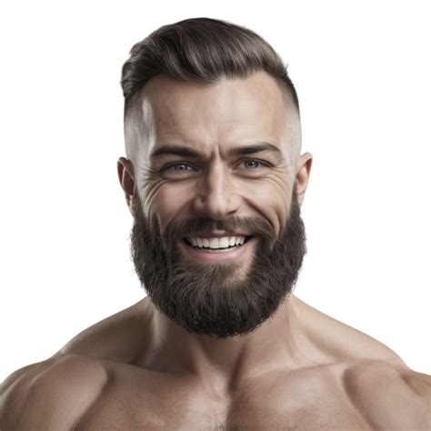 A Man With A Beard And A Shirtless Body 55495943 Png