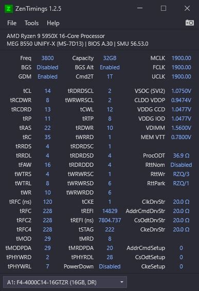Tuning Trdwr And Twrrd At Very Tight Timings Roverclocking