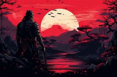 Premium Photo Samurai Background