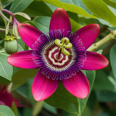 Fruit De La Passion Rouge Flamenco Passiflora Edulis Red Flamenco