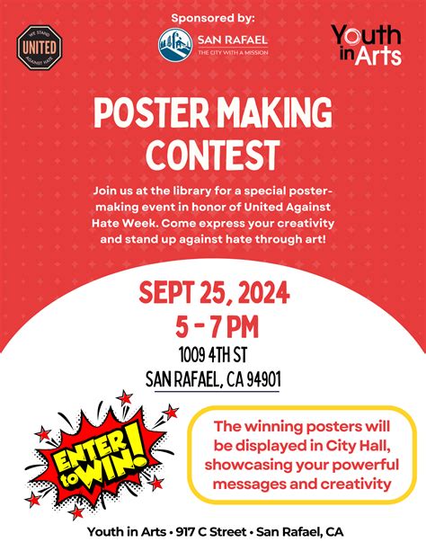 United Against Hate Week Poster Making Contest On Sept 25th Youth