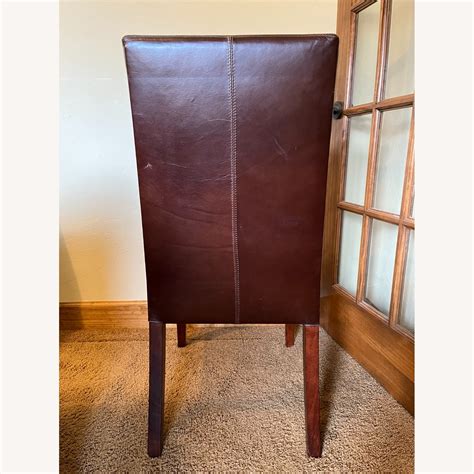 Pottery Barn Grayson Leather Dining Chair Aptdeco