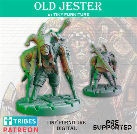 Stl File Old Jester・3d Print Model To Download・cults
