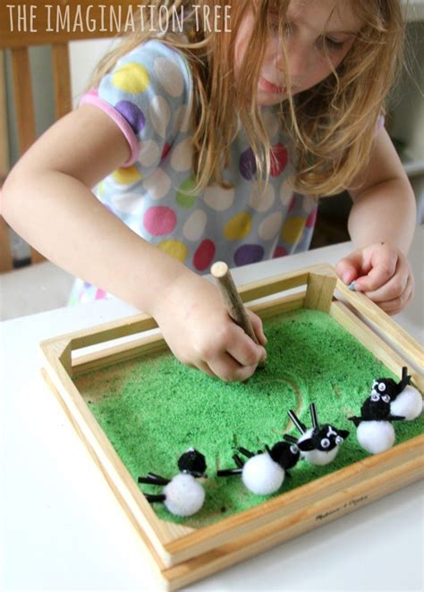 Farmyard Sensory Writing And Counting Tray The Imagination Tree