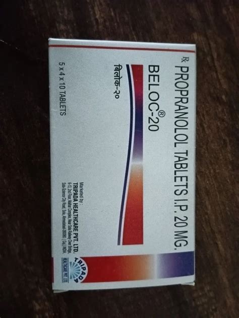 Propranolol 20 Mg Tablets At ₹ 22stripe Inderal Tablets In Bengaluru Id 2851677105033