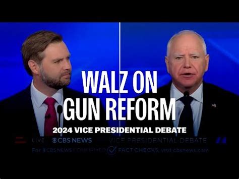Governor Tim Walz on Gun Violence Prevention at the VP Debate | Harris-Walz 2024 - YouTube