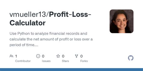 Github Vmueller13profit Loss Calculator Use Python To Analyze