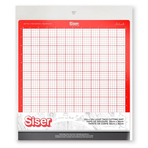Siser Juliet Light Tack Cutting Mat Red 12 X 12 Swing Design