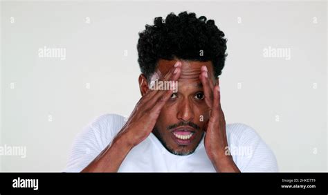 Person Reaction Horror And Terror Expressive Emotional Face Reacting