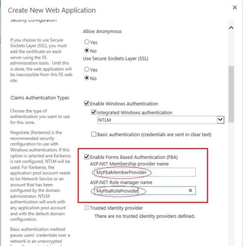 Forms Based Authentication In Sharepoint 2013