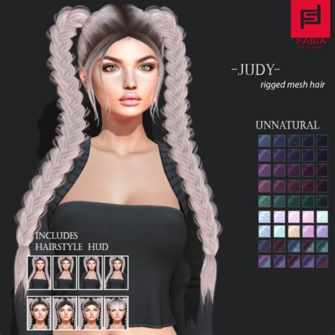 Second Life Marketplace Fabia Mesh Hair Unnatural