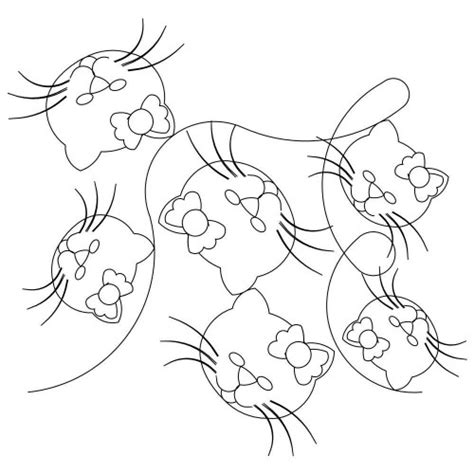 Premium Priced Pattern Pretty Kitty 4 Pattern This Is An Edge To Edge Stitching Pattern