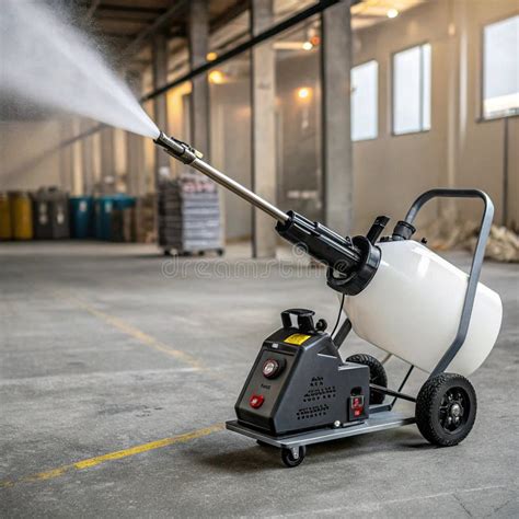 High Pressure Disinfectant Fogger Machine Stock Illustration