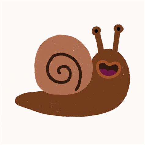 Snail Cute Slow Crawl Animation 