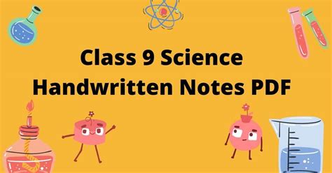 Class 9 Science Handwritten Notes Pdf Cbse 2026
