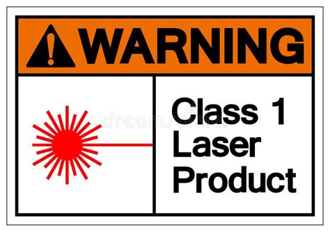 Warning Class 1 Laser Product Symbol Sign Vector Illustration Isolate