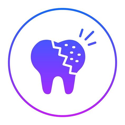 Tooth Decayed Vector Illustration Premium Vector