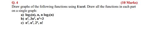Solved Q 4 10 Marks Draw Graphs Of The Following