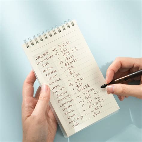 英语背单词本随身便携记忆积累可遮挡记艾宾浩斯单词笔记本环扣式考研神器英文日语四级生词记录小本子虎窝淘