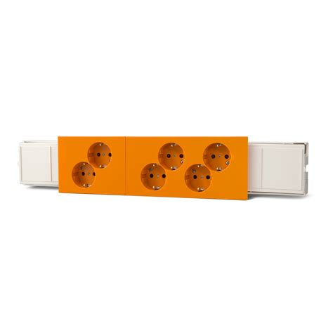 Duct Socket Trunking Socket 6 Gang Orange Educt 1520 6or2fi