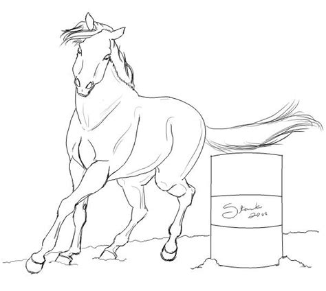 Barrel Racing Sketch