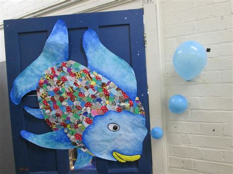 The Rainbow Fish Door Decoration Rainbow Fish Rainbow Fish Crafts