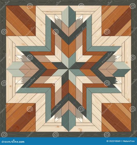 Geometric Wooden Shingle Repeating Pattern Stock Image Cartoondealer