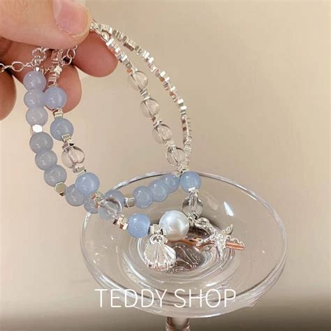 ｜teddy Shop｜海星貝殼串珠海洋手鍊 海洋手鍊 貝殼飾品 海星串珠 夏日風格 清新可愛 小眾設計 蝦皮購物