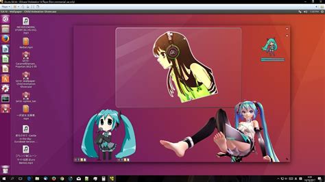 3d Miku And Anime Gadgets On Linux Powered By System Animator 107