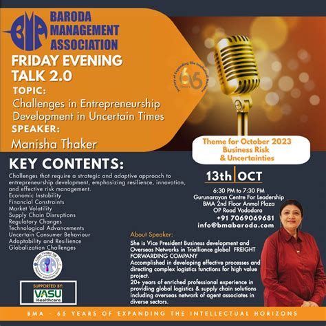 Challenges In Entrepreneurship Development In Uncertain Times Thankyou Manisha Thaker