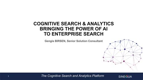 Big Data Ldn 2017 Cognitive Search And Analytics Bringing The Power Of Ai To Enterprise Search