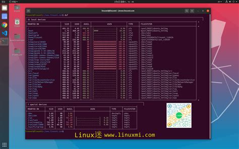Duf：一款高逼格linux磁盘信息查看工具 Linux迷