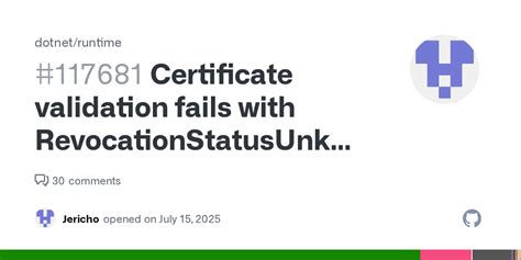 Certificate Validation Fails With Revocationstatusunknown When Using Proxy · Issue 117681