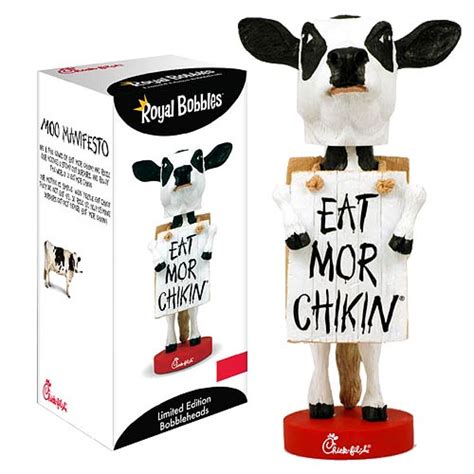 Chick Fil A Cow Eat Mor Chikin Bobble Head
