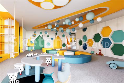 11702 Sketchup 3d Preschooler Classroom Model Download