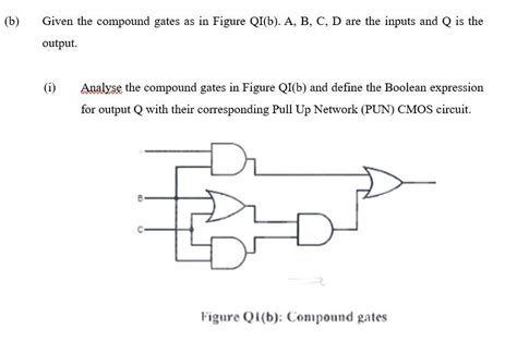Solved B ﻿given The Compound Gates As In Figure