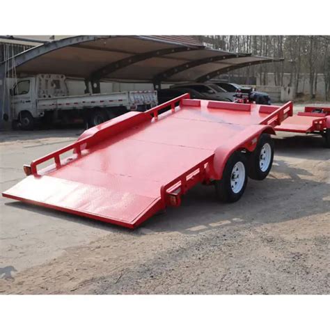 Aluminium Chassis Car Transporter Cargo Flatbed Car Trailer Afrimart