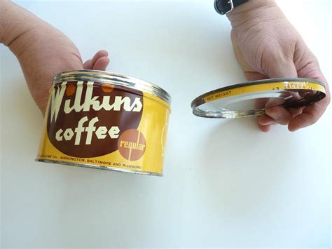 Original Vintage Antique Wilkins Coffee Tin With Lid 1811274331