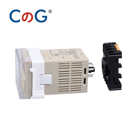 CG DH S S Programmable Double Time Delay Relay Repeat Cycle SPDT With Socket Voltage DC V