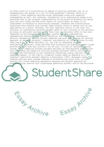 Cloud Computing Management Research Paper Example Topics And Well