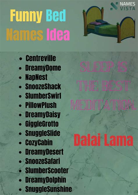 360 Funny Bed Names [unique Ideas]