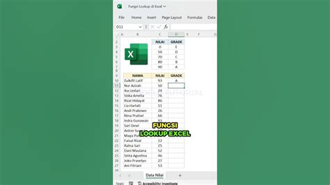 Fungsi Lookup‼️ Belajarexcel Exceltips Excelhacks Exceltutorial