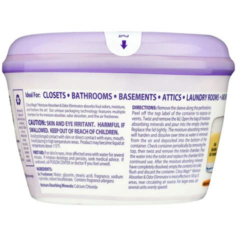 Citrus Magic For Closets Moisture Absorber And Odor Eliminator Fresh Lavender