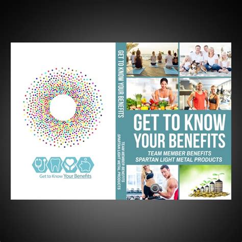 Design Of Front And Back Cover For Employee Benefits Booklet Book