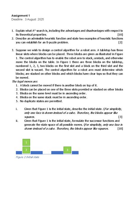 Com 3226 Ai Assignment 1 Search Theory And Robot Arm Control Studocu