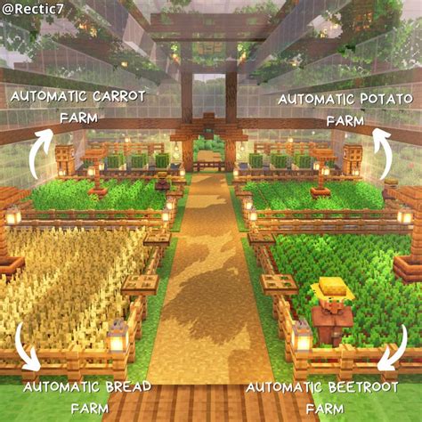 minecraft 10 automatic farms in a greenhouse in 2025 minecraft