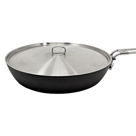 10 Inch Carbon Skillet With Lid For Camping And Outdoor Adventures Self