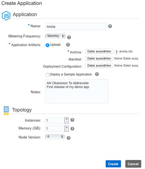 mablomy node js and mysql on the oracle cloud